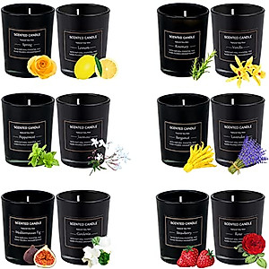 EUPNHY 12 Pack Scented Candles Gift Set 2.5oz Strong Fragrance Aromatherapy Jar Candle Set Soy Wax Decorative Candles for Home Scented Bath and Body Works Candles Best Gifts for Women.