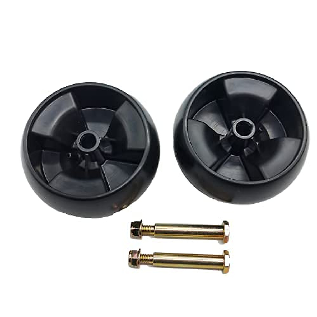 shiosheng 2pcs Deck Wheels Replace 734-04155, Free with Bolts and Lock Nuts Replaces 938-3056 Plus Locknuts. MTD, Cub Cadet, Troy Bilt 112-0677