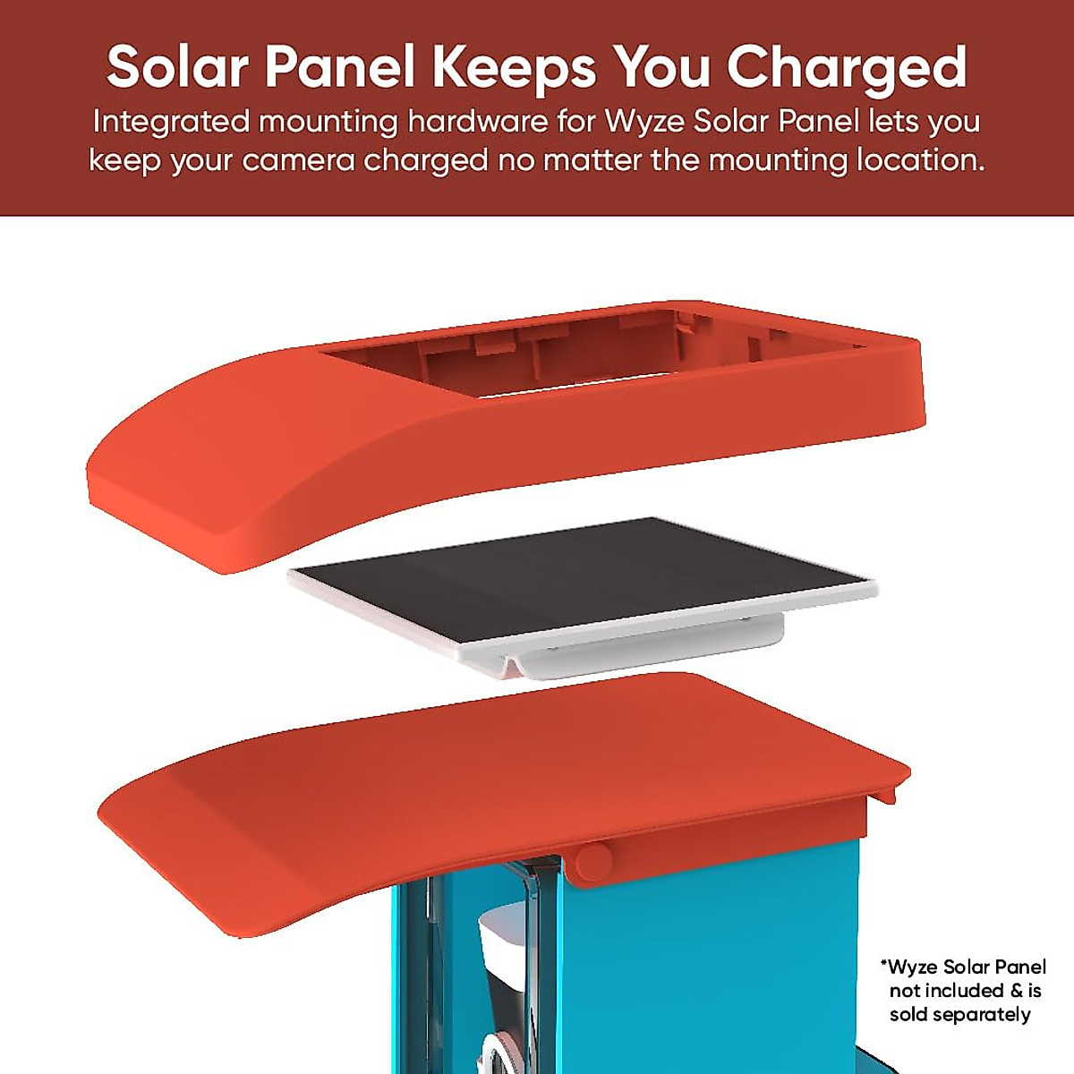 Bird Feeder Camera Case Compatible with Wyze Battery Camera Pro, Wyze Cam Outdoor v1/v2, Wyze Camera v4/v3/v3 Pro (Wyze Solar Panel Included)