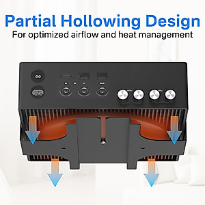 Slim Wall Mount for Sonos Amp Mount Bracket, Black Steel Mount for Sonos Wireless Amplifier Mounting Bracket