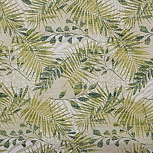 Kt KILOtela Printed Canvas by The Yard, Upholstery, Headboards, Accent Pillows, Handbags, Tote Bags, Window Treatments, Draperies, 110" Width, Cosme, Ferns, Green