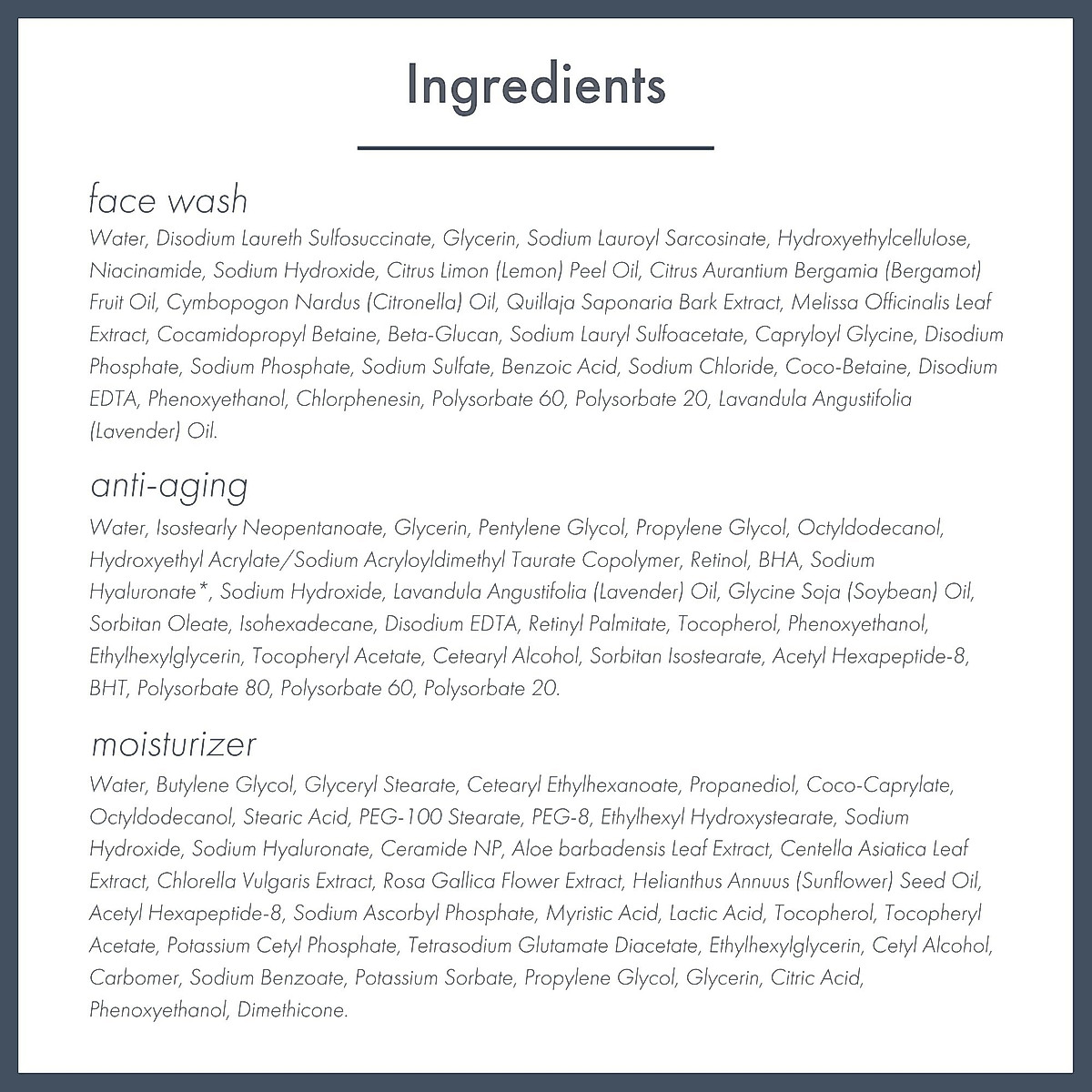 Tailorford Unisex 3 Step Skin Care Routine including Face Wash, Moisturizer and Night Cream, Skin Care Set for Men and Women, Travel Size