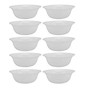 Soaking Wash Basin, Professional 10pcs Plastic Fashionable Elegant Hand Wash Basin Round for Skin Care for Beauty Salon