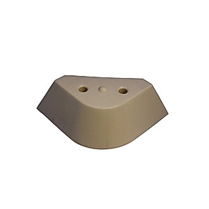 Light Oak Plastic Triangle Shaped 2.75 Inch Leg for Sofas and Recliners, Set of 4