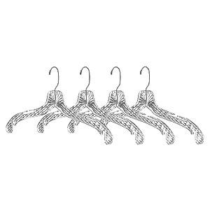 Whitmor Crystal Dress/Blouse Hangers S/4