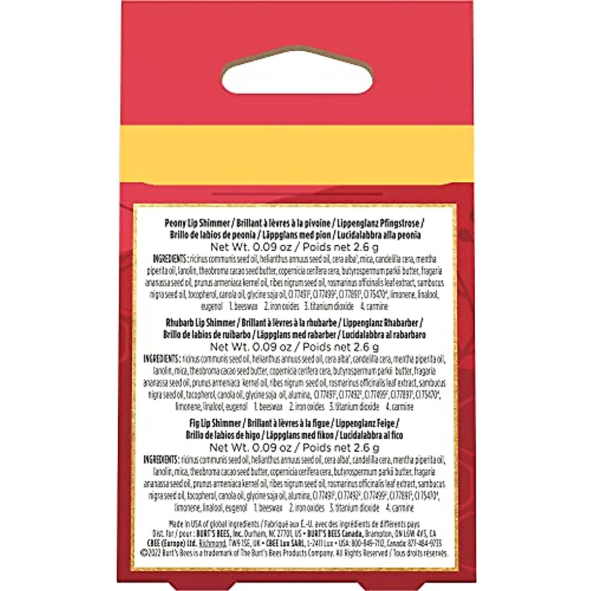 Burts Bees Kissable Color Warm Gift Set, 1 EA