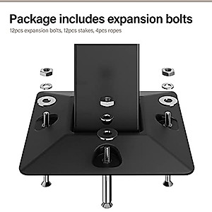 LAUSAINT HOME Outdoor Patio Gazebo 10'x10' with Expansion Bolts, Heavy Duty Gazebos Shelter Party Tent with Double Roofs, Mosquito Nettings and Privacy Screens for Backyard, Garden, Lawn, Smoke Grey