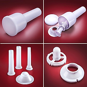 STX International Megaforce 3000 Powerful Air Cooled 5-In-1 Electric Meat Grinder • Sausage Stuffer (3 Sizes) • Kubbe Maker • Patty Press • 2 Meat Claws • 3 Stainless Steel Blades • 4 Grinding Plates