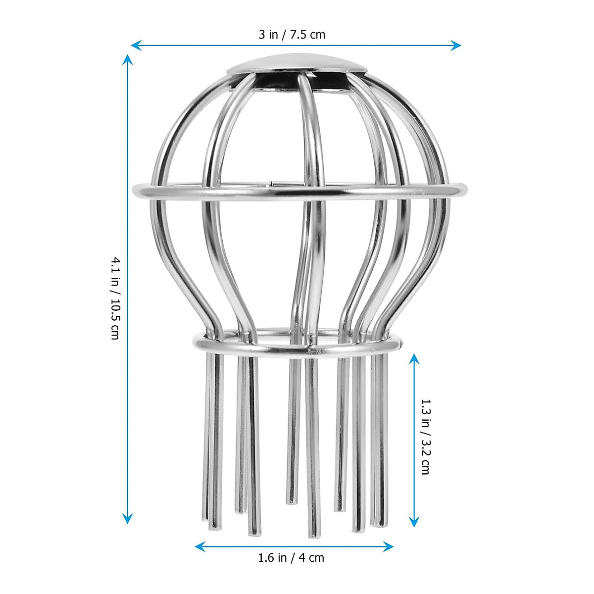 Hemobllo 2 pcs Grille downspout Cover Outdoor Gutter Guard Sink Filter Strainer roof Drainer roof Drain Dome Strainer Wire Drain Bath Drain Strainer Stainless Steel Hair Organ Universal