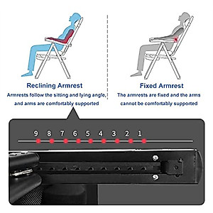 ABaippj Zero Gravity Chair, Reclining Lounge Chair with Removable Cushion for Indoor and Outdoor, Ergonomic Patio Recliner Folding Reclining Chair