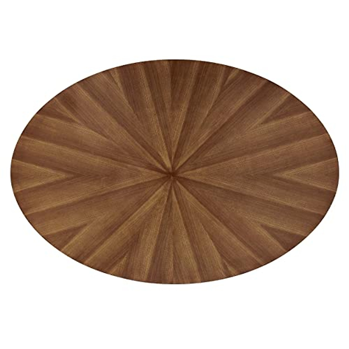 Modway Crossroads 63" Oval Wood Dining Table, Walnut