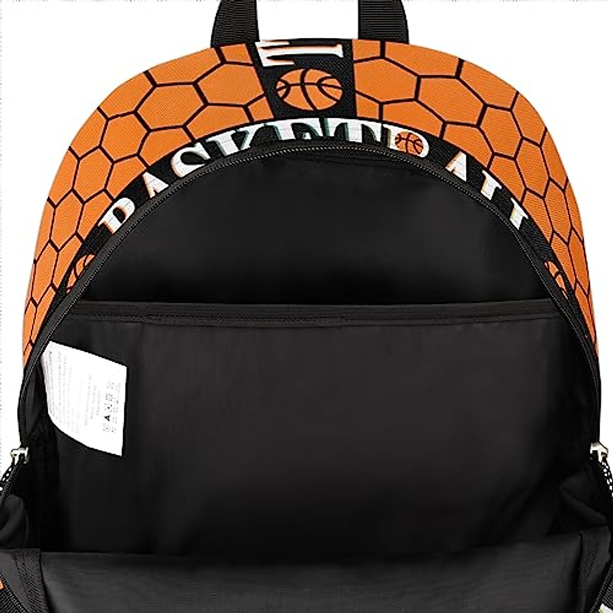 OMFUNS Basketball Ball School Backpack for Kids Boys Girls Women Men Cool Sport Quote Bookbag for College Gym Travel School Bag Rucksack Casual Daypack Computer Laptop Backpack