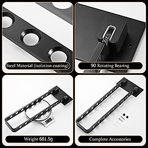 Bakala Wall Mount Clothes Drying Rack, Space Save Folding Laundry Drying Rack, Collapsible Clothes Organizer Hat Hook Coat Racks Hanger for Bathroom, Bedroom, Balcony and Closet