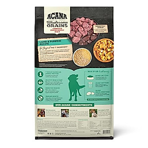 ACANA Wholesome Grains Dry Dog Food, Lamb & Pumpkin Recipe, 22.5lb