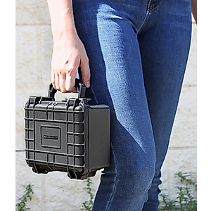 CASEMATIX Graded Card Case Storage Box For Sports Cards Compatible With 8 BGS, 13 FGS or 11 GMA PSA Graded Trading Card Slabs and More Collectible Cards - Airtight, Waterproof and Includes Padlock