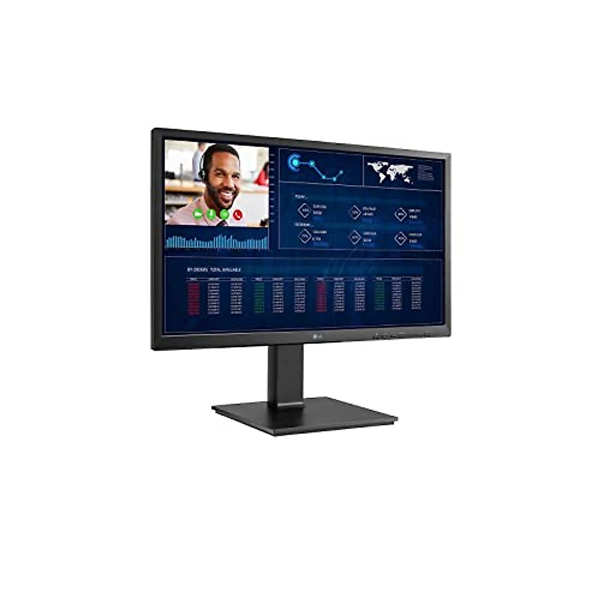 LG 23.8'' 24CN650W-AP inch Full HD All-in-One Thin Client, Built-in Full HD Webcam & Speakers, Quad-core Processor, Black