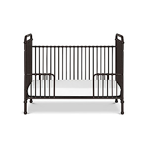 Namesake Abigail 3-in-1 Convertible Metal Crib in Vintage Iron, Greenguard Gold Certified