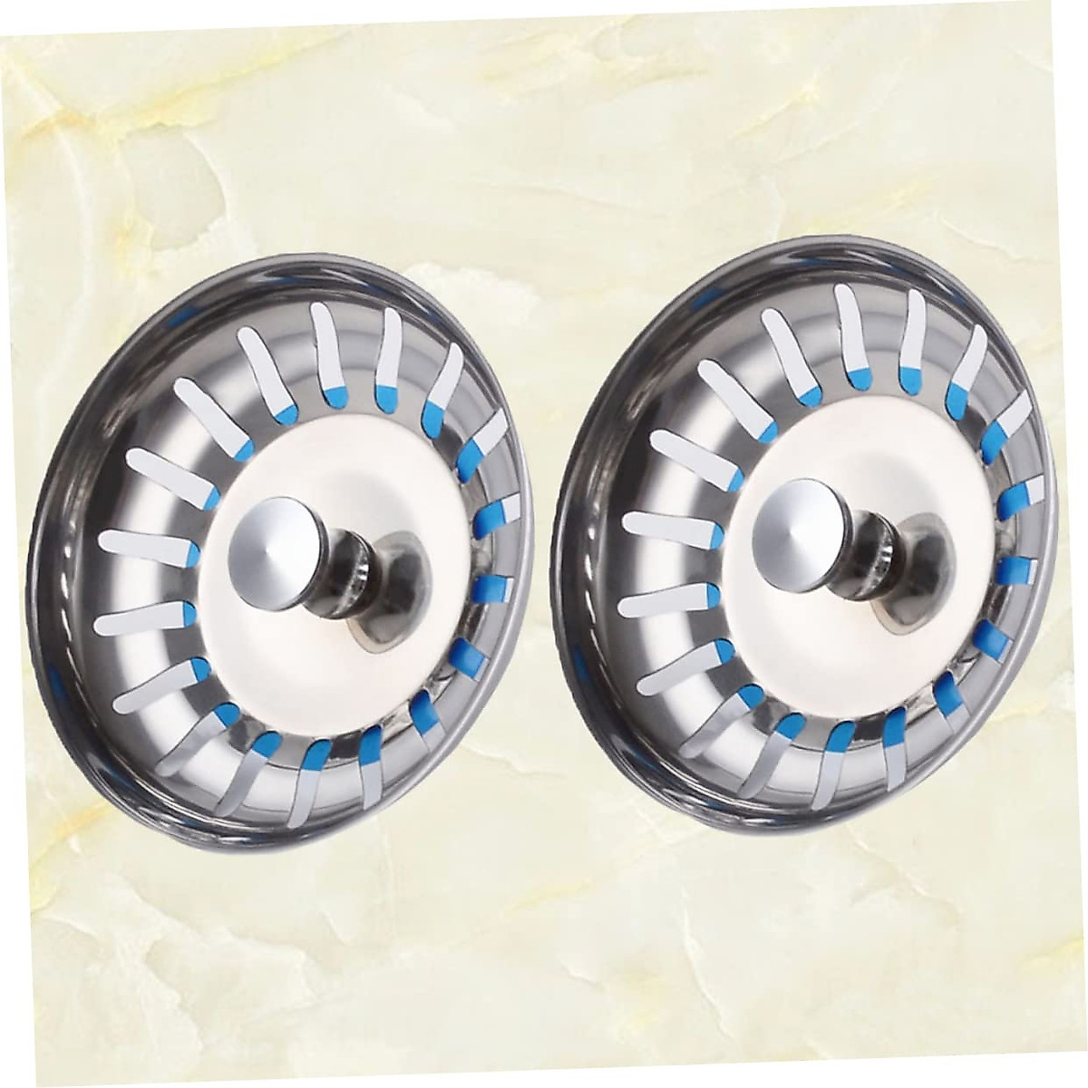 Uonlytech 6 Pcs Bathtub Drain Cover Strainer Cover Sink Drain Stopper Bath Tub Filter Bathroom Strainers for Kitchen Sink Strainer Basket Kitchen Drains Strainers Dish Basin Net