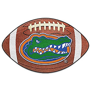 FANMATS - 4158 NCAA University of Florida Gators Nylon Face Football Rug 22"x35"
