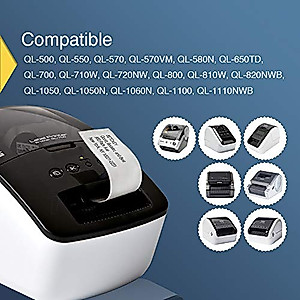 BETCKEY - Compatible Removable Continuous Label Replacement for Brother DK-4205 (2-3/7" x 100'), Use with Brother QL Label Printers [1 Roll]