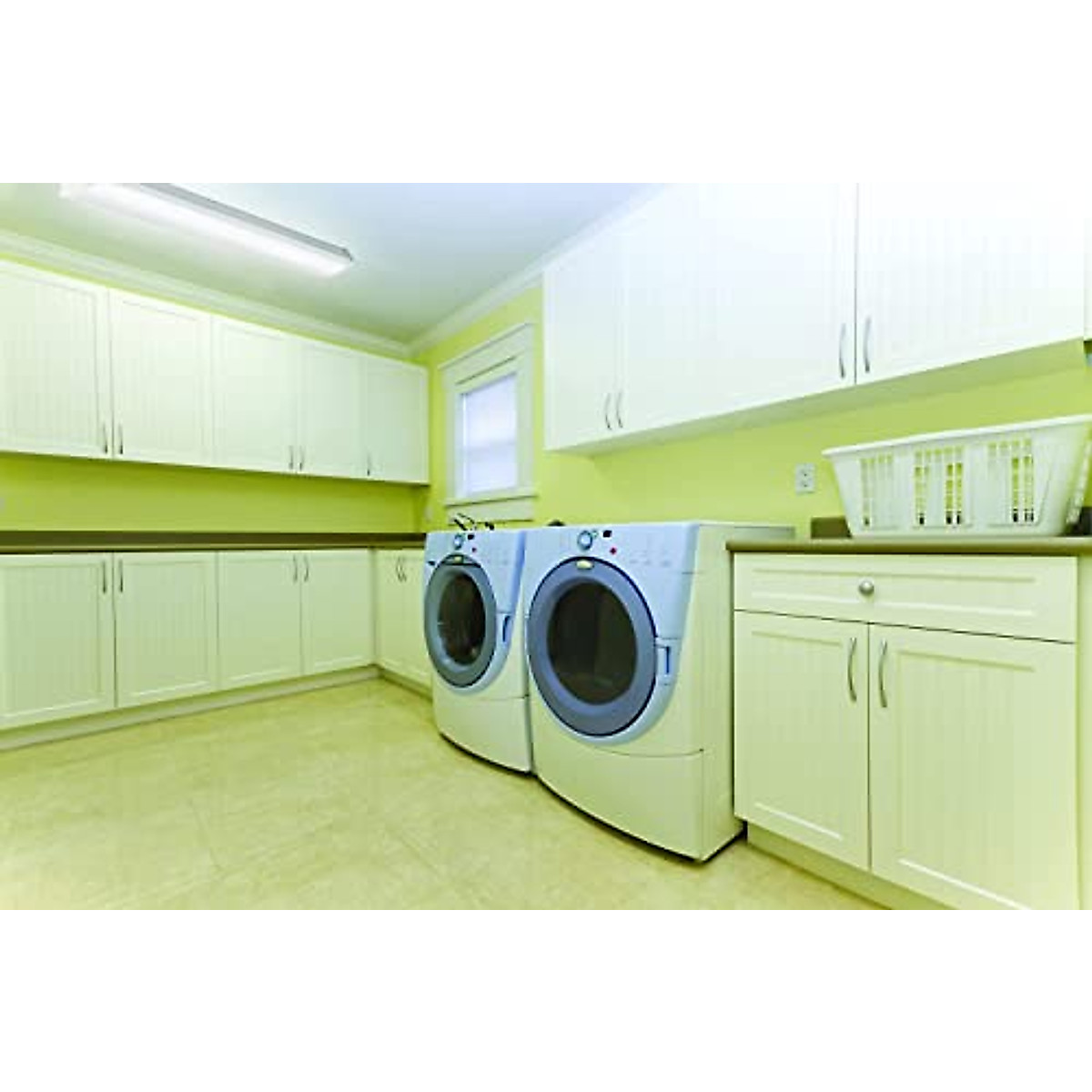 Lithonia Lighting FMLWL 24 840 Low-Profile LED Flush Mount Ceiling Light, Wraparound Lighting Fixture for Kitchen, Laundry Room, Garage, and More, 2-Foot, 4000K Cool White