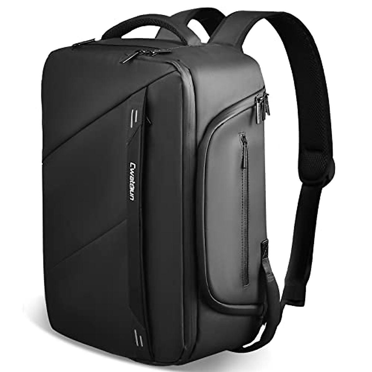 Cwatcun Professional Camera Backpack - Waterproof DSLR/SLR/Mirrorless Camera Case - Compatible with Sony, Canon, Nikon - Ipad, 15.6in Laptop, Tripod Accessories - Black