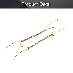 MroMax Plate Hanger 13.98" W Type Stainless Steel Plate Hangers Invisible Wall Hooks for Walls Compatible Decorative Plates Hooks Dish Display Holder Golden 1PCS