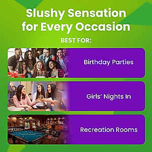 Margarita Girl Single-Bowl Mini Size Frozen Slushy Drink Machine - Versatile High-Capacity Model Featuring One 1.6-Gallon Bowl - Makes 25 Cups of Resort-Style Margarita, Daiquiri, Piña Colada & More