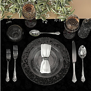 Regent Bead Flatware Set, 20-Piece Stainless-Steel Luxury Silverware Set Service for 4, Pearled Edge Tableware Cutlery Include Knife Fork Spoon, Dishwasher Safe