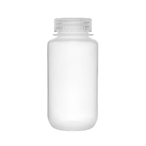 EISCO Reagent Bottle, 250ml - Wide Mouth with Screw Cap - Polypropylene - Translucent Labs