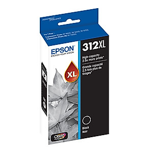 EPSON T312 Claria Photo HD -Ink High Capacity Photo Black -Cartridge (T312XL120-S) for select Epson Expression Photo Printers
