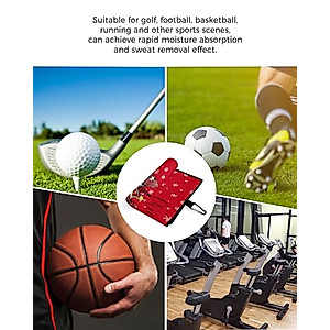 Golf Towel Christmas Tree Snowflake Red,Waffle Pattern Microfiber Club Cleaner Golf Towels with Carabiner Clip for Women Men Dad,Winter Aesthetic Cedar Golf Towel for Golf Bags Accessories,24x16in