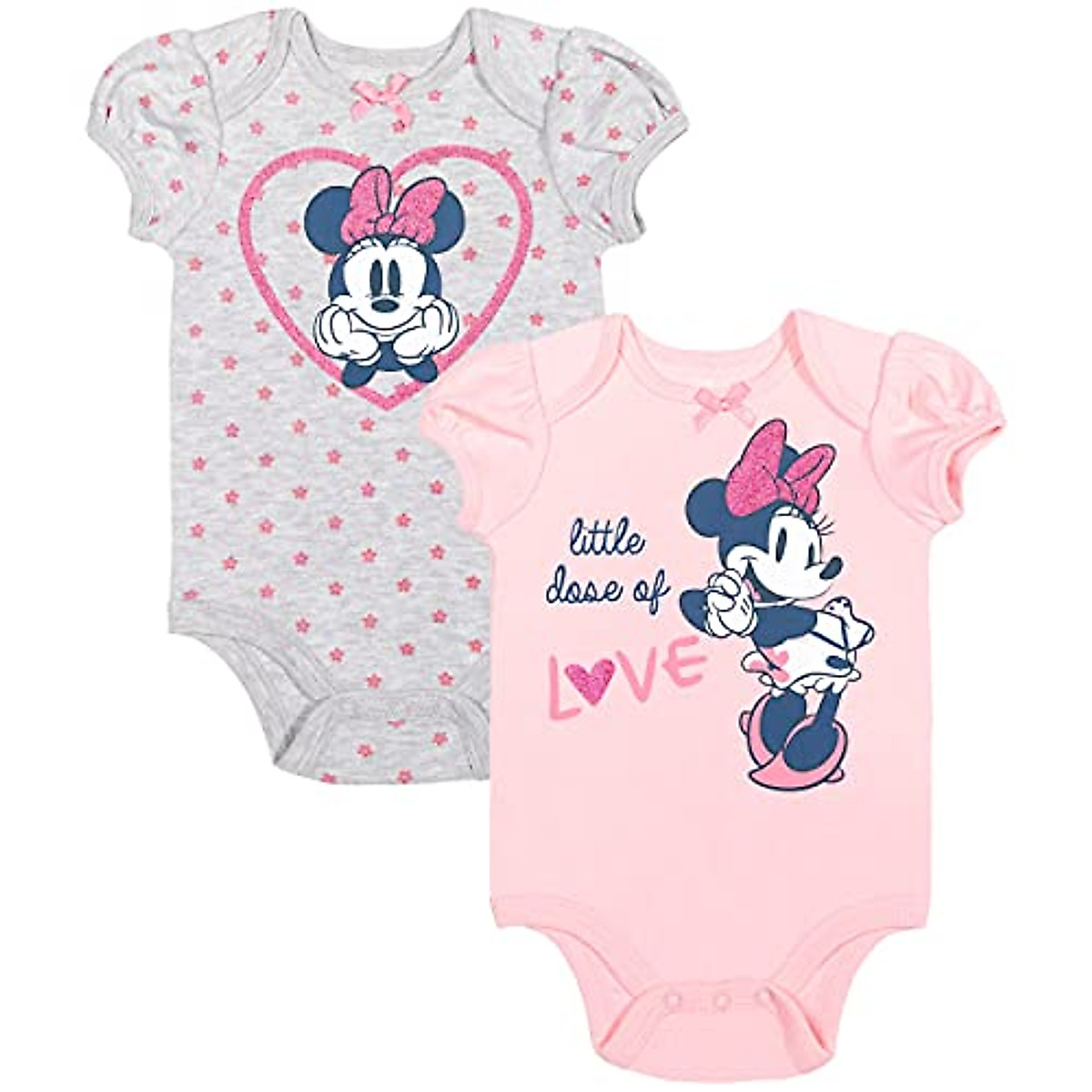 Disney Minnie Mouse Baby Girls 15 Piece Layette Set Coverall Bodysuit T-Shirt Pants 0-6 Months