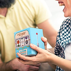 LIFVER Absorbent Drink Coasters with Holder, Set of 6 Ceramic Coasters Set with Cork Base, for Kinds of Drinking Glasses, 4 Inches Stone Coasters for Home Decor, White Elephant Gifts for Adults