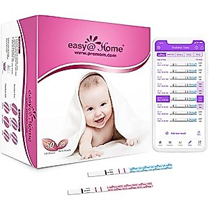 Easy@Home 50 Ovulation Test Strips and 20 Pregnancy Test Strips Combo Kit, (50 LH + 20 HCG)-Package May Vary