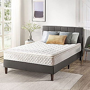 Best Price-Mattress 10 Inch Euro-Top Pocket Spring-Mattress - Motion Isolation Individually Encased Pocket Springs, Comfort Foam-Top, CertiPUR-US Certified Foam, Full White