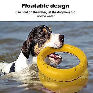 DLDER Indestructible Dog Toys Dog Chew Toy for Aggressive Chewers Flying Discs for Medium/Large Breeds Dog Training Ring,Floating Dog Ring Toys for Throwing,Catching, Flying Lightweight Dog Toy