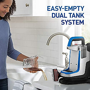 Hoover PowerDash GO Pet+ Portable Spot Cleaner, Lightweight Carpet and Upholstery Machine, Stain Remover for Pets, Stairs and Home, FH13001PC, Blue