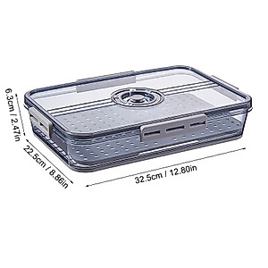 Food Storage Containers with Handles and Lids BPA Free Plastic Airtight Kitchen Home Pantry with Time Recording Organizer for Food Drinks Fruit Vegetable Meal Salad Sandwich Leak Proof