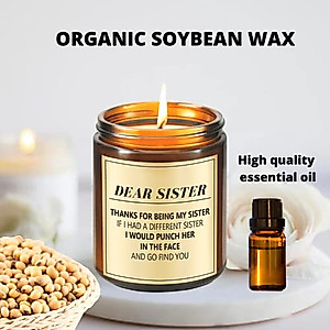 Lacrima Funny Sister Gifts - Birthday Gifts for Sister, Sisters Gifts from Sister, Gifts for Sister, Sister Birthday Gifts from Sister, Lavender Scented Candle