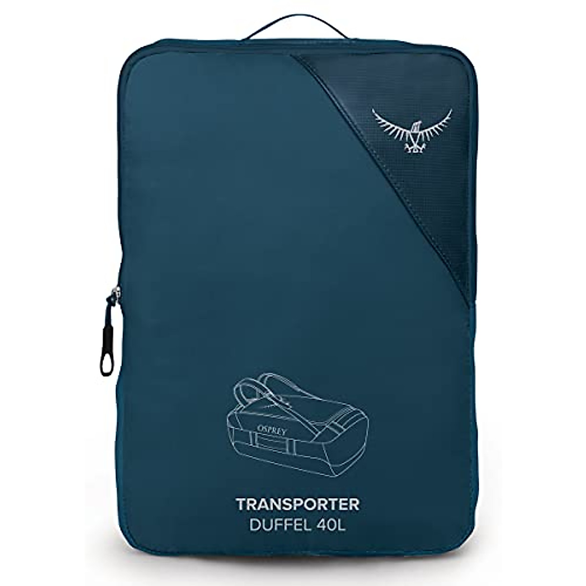 Osprey Transporter 40L Travel Duffel Bag, Venturi Blue