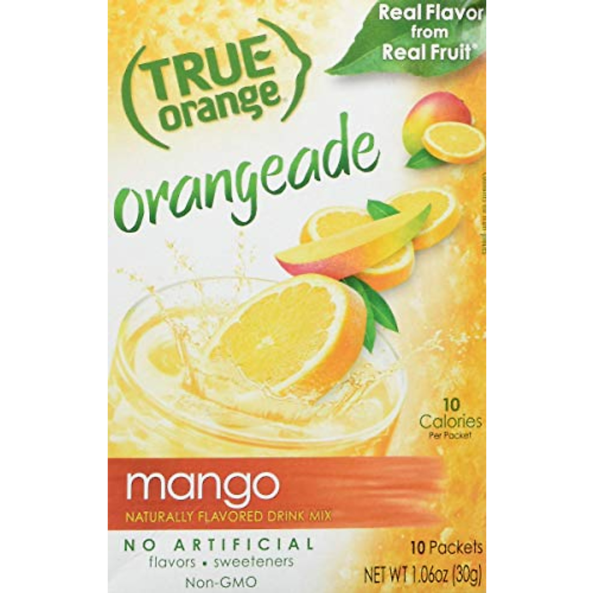 True Orange, Mango Orange Drink Mix, 10-count (Pack of 4)