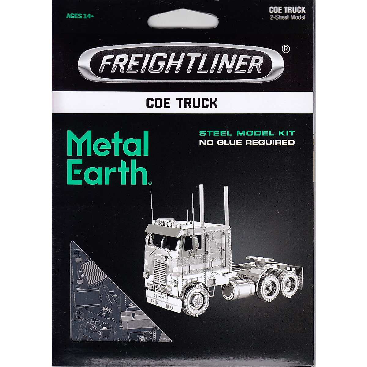 Fascinations Metal Earth Freightliner COE Truck 3D Metal Model Kit
