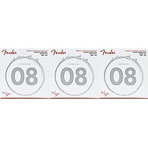 Fender Yngwie Malmsteen Signature Electric Guitar Strings - .008-.046 (3-Pack)