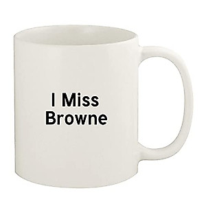 Knick Knack Gifts I Miss Browne - 11oz Ceramic White Coffee Mug
