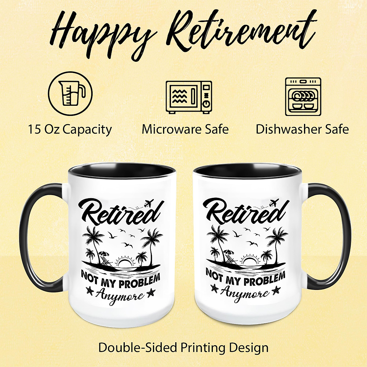Funny Retirement Gifts for Women Men Dad Mom 2024, Happy Retirement Gifts For Friend Boss Family Teacher Nurse, Coworker Leaving Gifts, Retired Coffee Mug 15Oz, Decider Dice, Retirement Card, Keychain