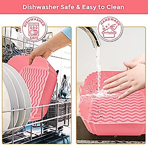 2 Pack Square Air Fryer Liners Silicone, 8 IN Food Grade Reusable Heat Resistant Silicone Air fryer Bowls Inserts Baskets Pots Accessories for COSORI Instant Vortex 4 to 7 QT Air Fryer Oven Microwave