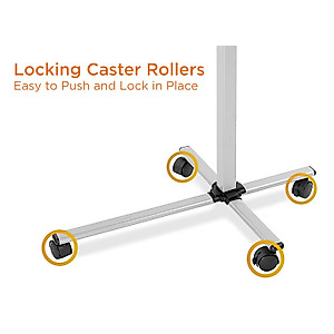 Mount-It! Rolling Laptop Tray and Projector Cart, Height Adjustable Presentation Cart with Wheels | Overbed Table with Tilting Tabletop (MI-7945)