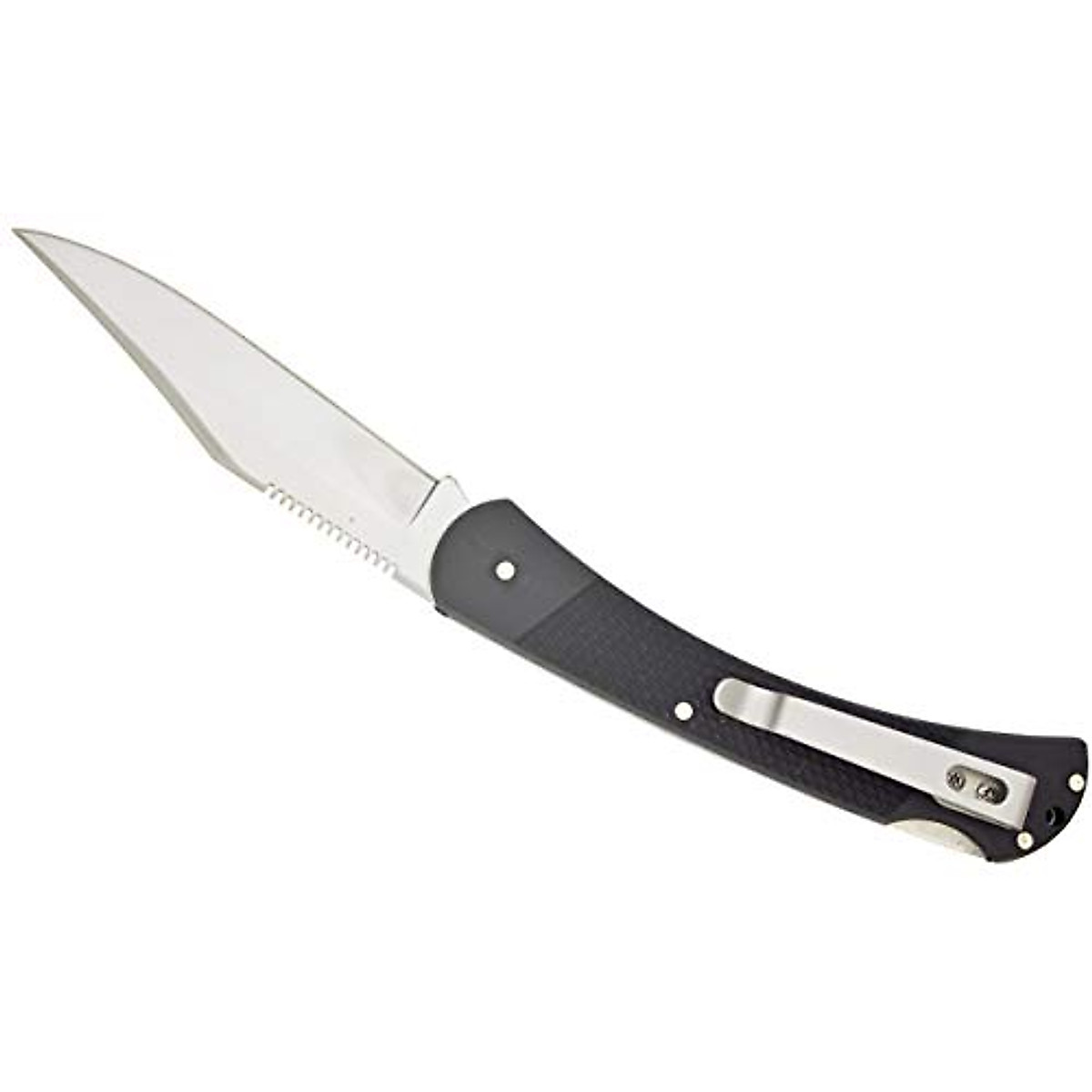 SGB Puma Whitetail Featherweight Black G10 Folding Pocket Knife with Pocket Clip