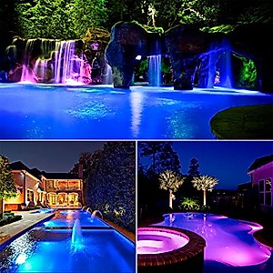 UFOUCUSLLUM Pool Lights for Inground Pools Waterproof 12V 38W IP68 7 RGB Color Changing, Led Pool Lights for Inground Pool with Remote Controller, Pool Lights for Inground Pool Light Fixture